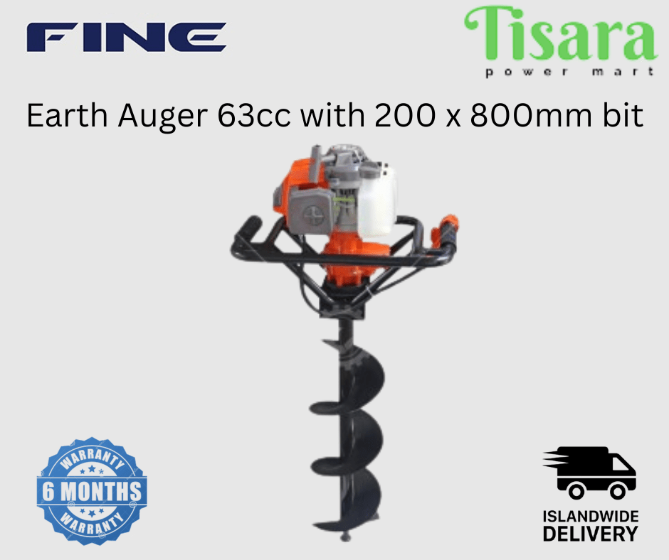 Earth Auger 200 x 800mm 63cc - Tisara Power Mart