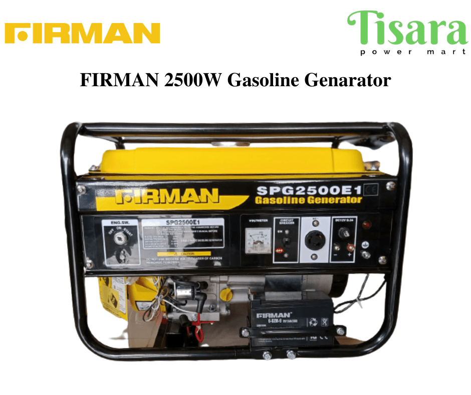 FIRMAN Gasoline Generator 2.5kW - Tisara Power Mart