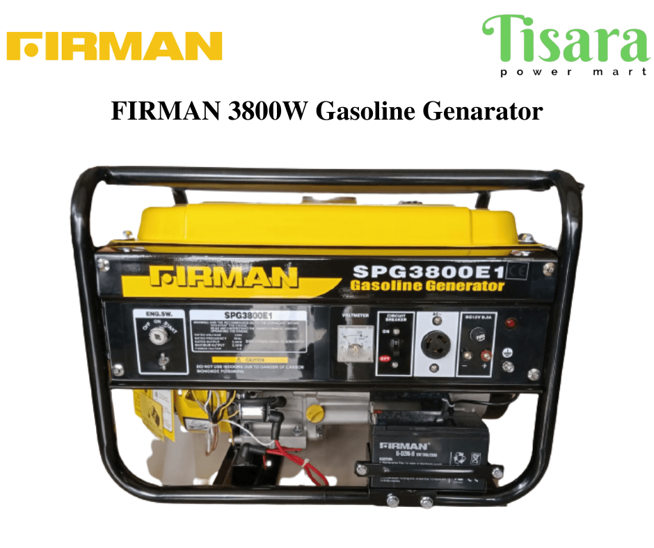 FIRMAN Gasoline Generator 3.8kW - Tisara Power Mart