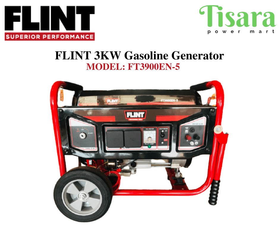 FLINT Gasoline Generator 3kW (Key Start) - Tisara Power Mart