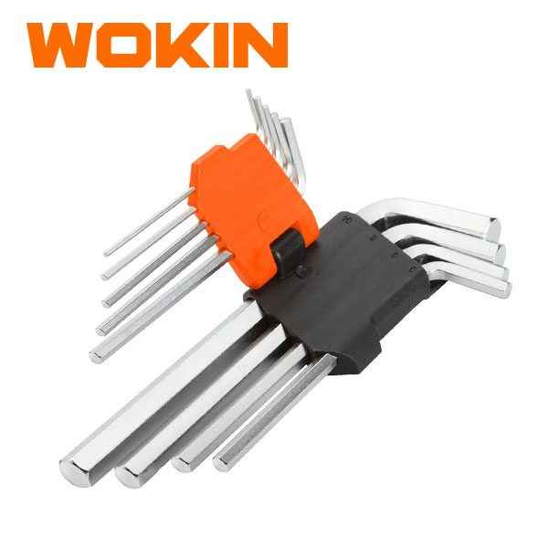 WOKIN 9Pcs Long Arm Hex Key Set - Tisara Power Mart