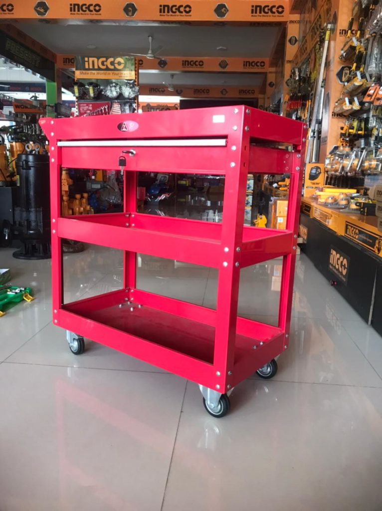 Tool Trolly with Lock - Tisara Power Mart