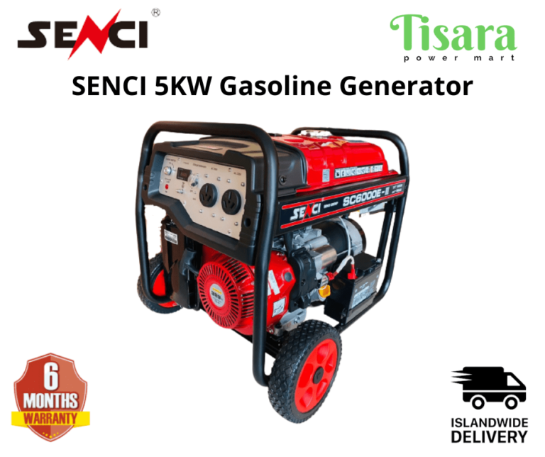 SENCI Portable Gasoline Generator 5kW (Key start) - Tisara Power Mart