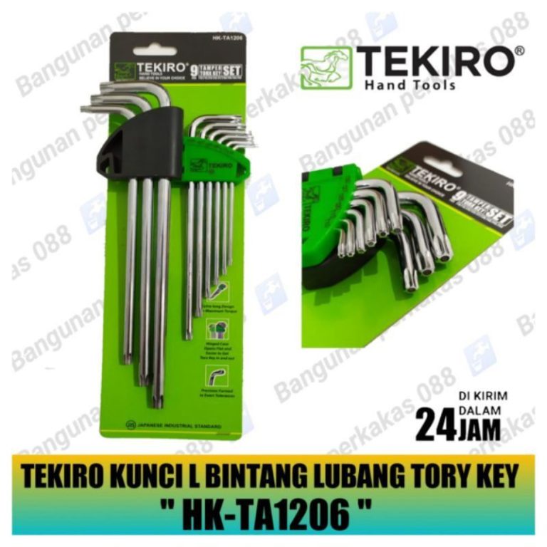 TEKIRO Tamper Torx Set 9Pcs - Tisara Power Mart