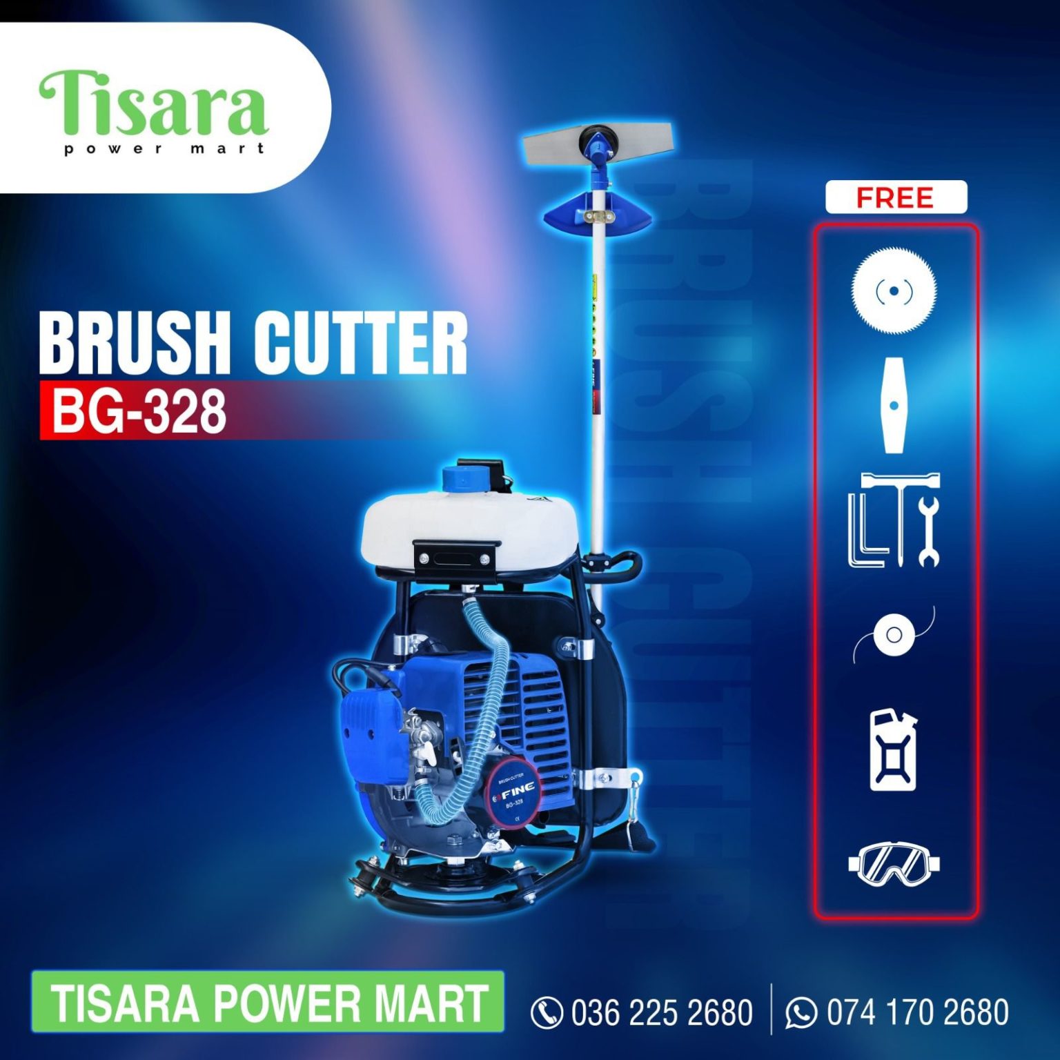 FINE Brush Cutter Machine -BG328 - Tisara Power Mart